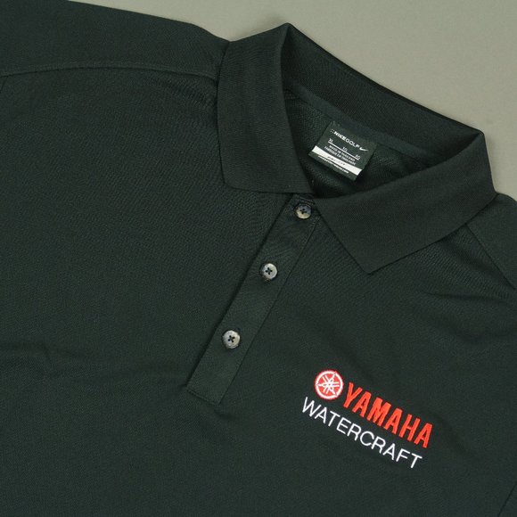Nike | Shirts | Nike Golf Dri Fit Yamaha Watercraft Polo Shirt In Black ...